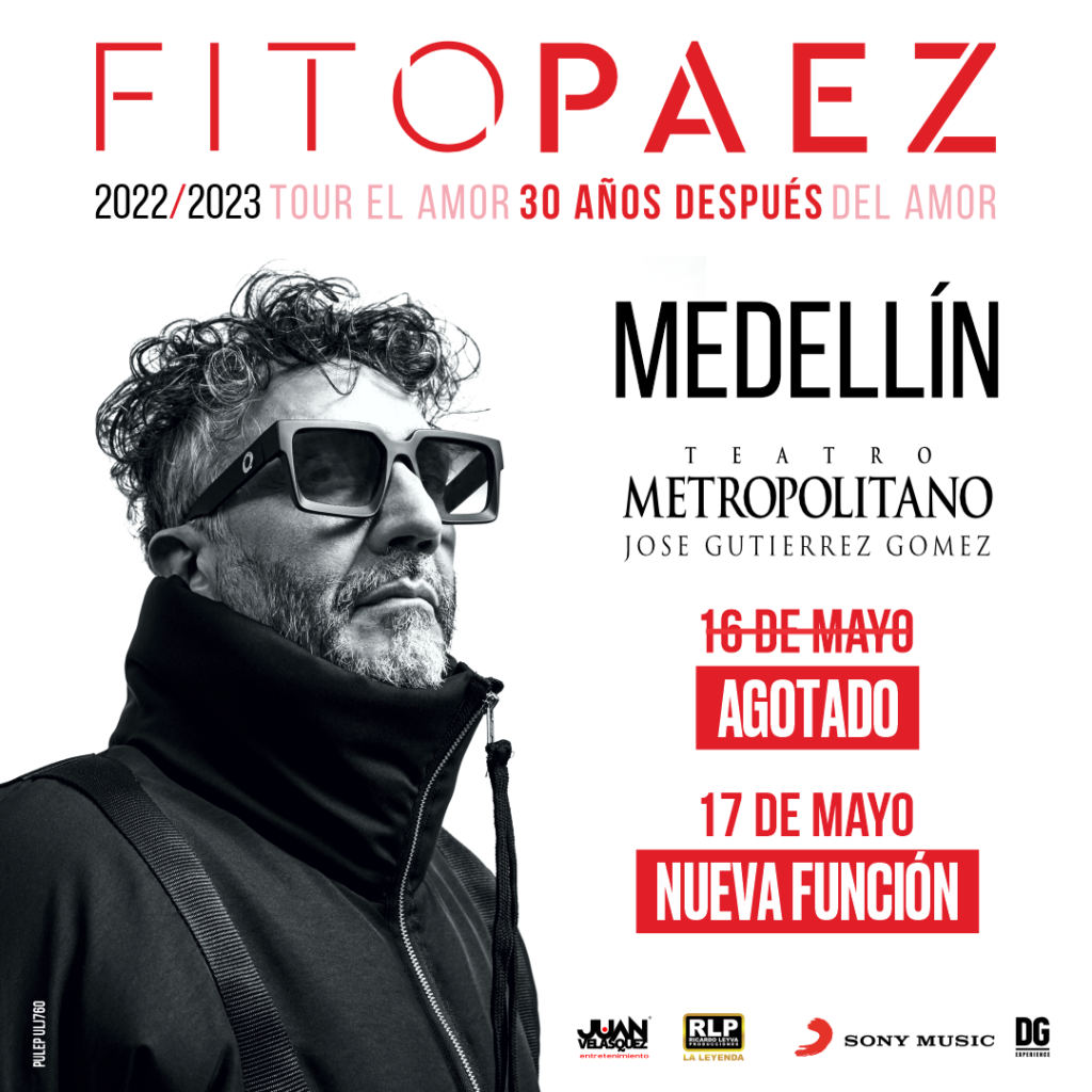 Fito Páez le dará otra opción al amor en Medellín - Ruta Noticias