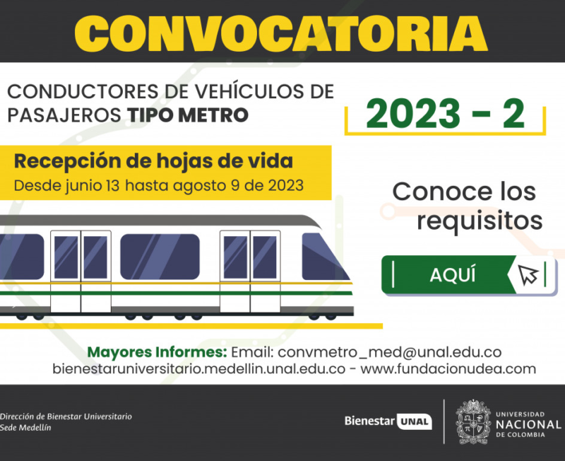 ¿Quiere ser conductor del Metro de Medellín? Inscríbase aquí - Ruta ...