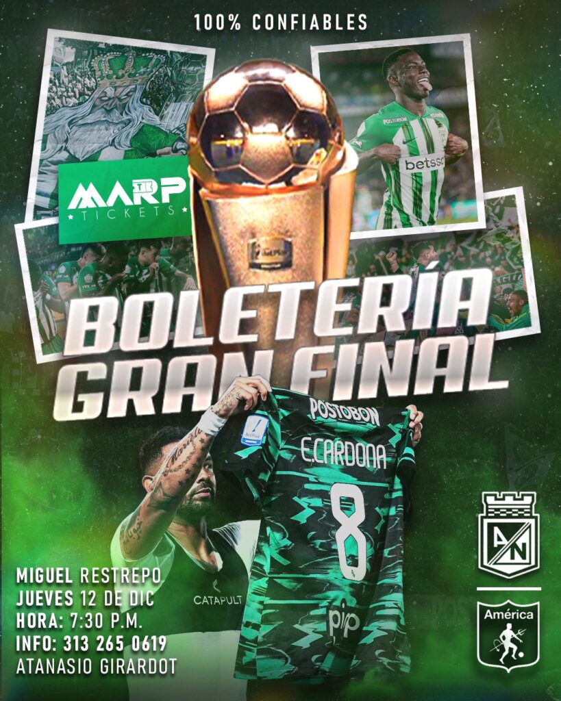 Boletas para la final de la Copa BetPlay entre Nacional y América ...