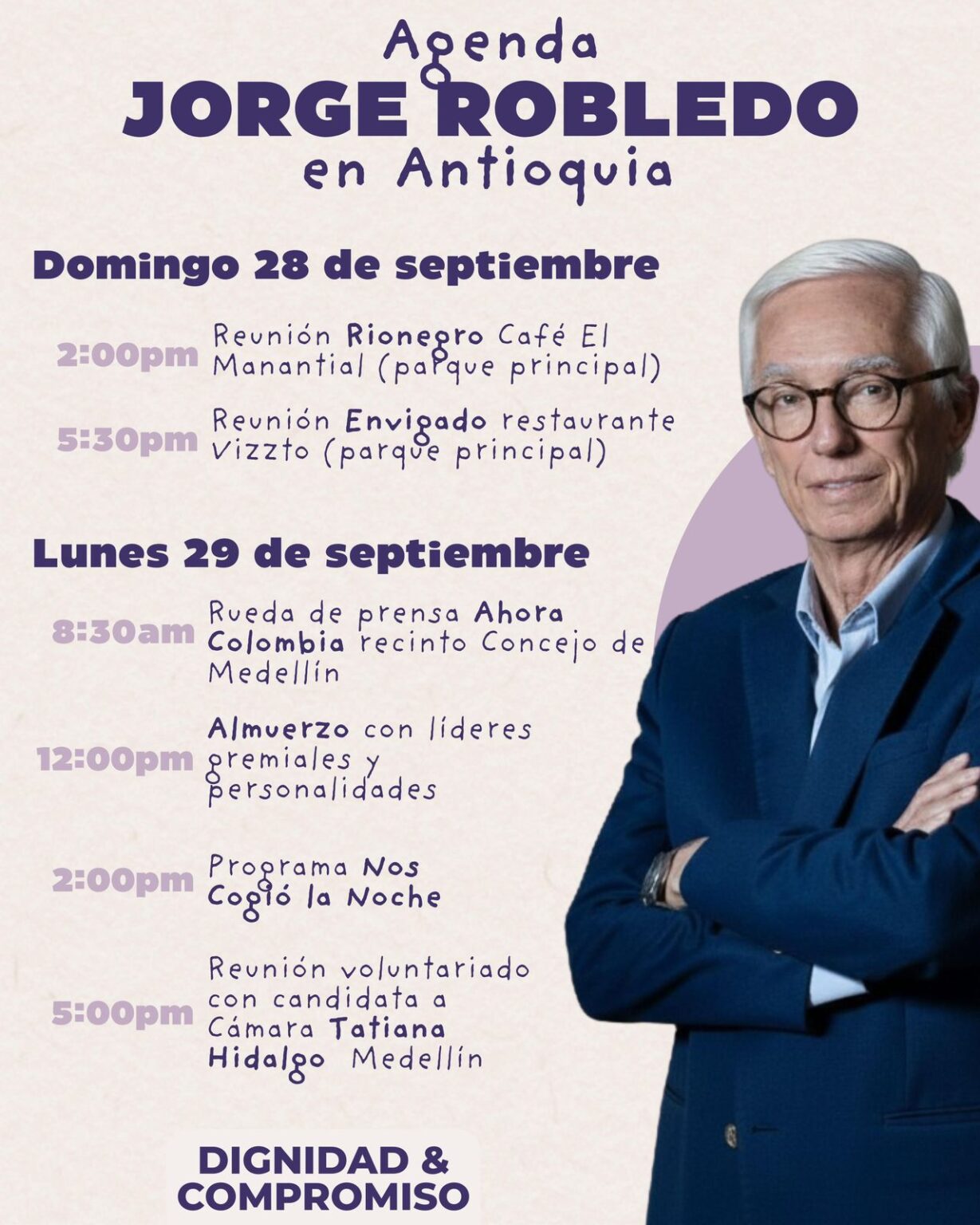 Agenda de Jorge Enrique Robledo en Antioquia - Ruta Noticias