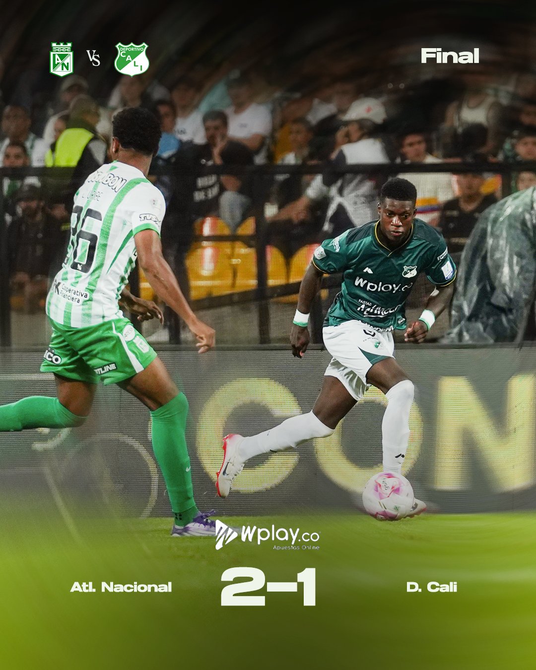 El Deportivo Cali aguantó 26 minutos, pero finalmente perdió 2 a 1 ante ...