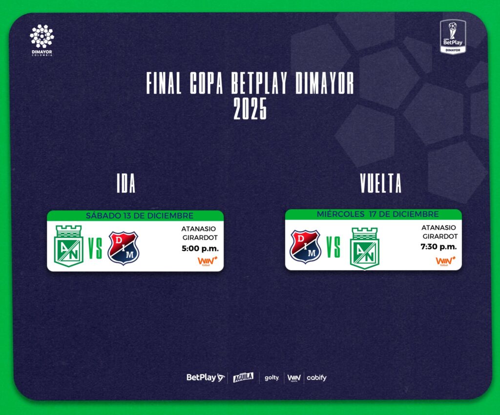 Final de la Copa Betplay 2025 dará el 4 título al Medellín o el octavo ...
